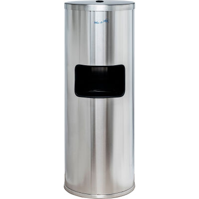 Facility Wipes Klean-Up Dispenser Stand W/ Door - Stainless Steel