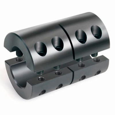 Two-Piece Clamping Couplings Recessed Screw, 2", Black Oxide Steel
