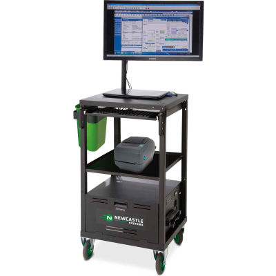 Newcastle Systems EC Series EcoCart Mobile Powered Laptop Cart with ...